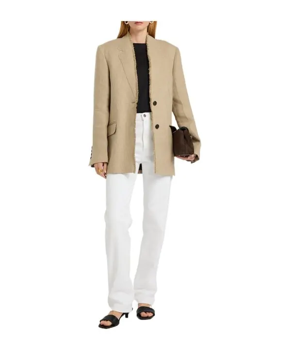 TOTEME Frayed Linen Jacket
