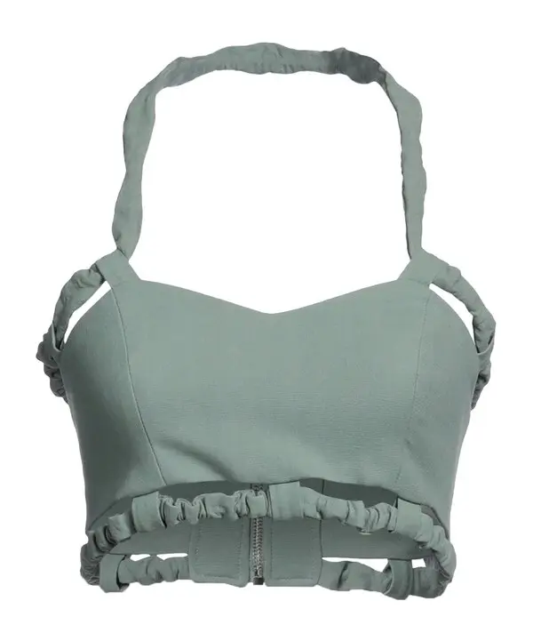 GANNI Plain Colour Crop Top