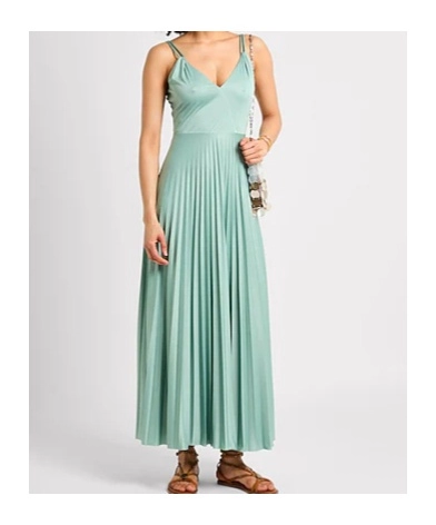 MAXCO. Sleeveless V-neck Maxi Dress