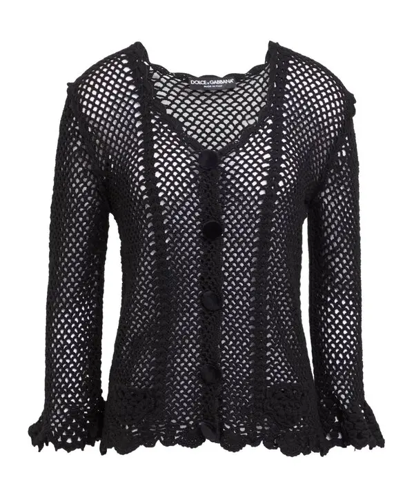 Dolce & Gabbana Solid Color Wool Knit Sweater