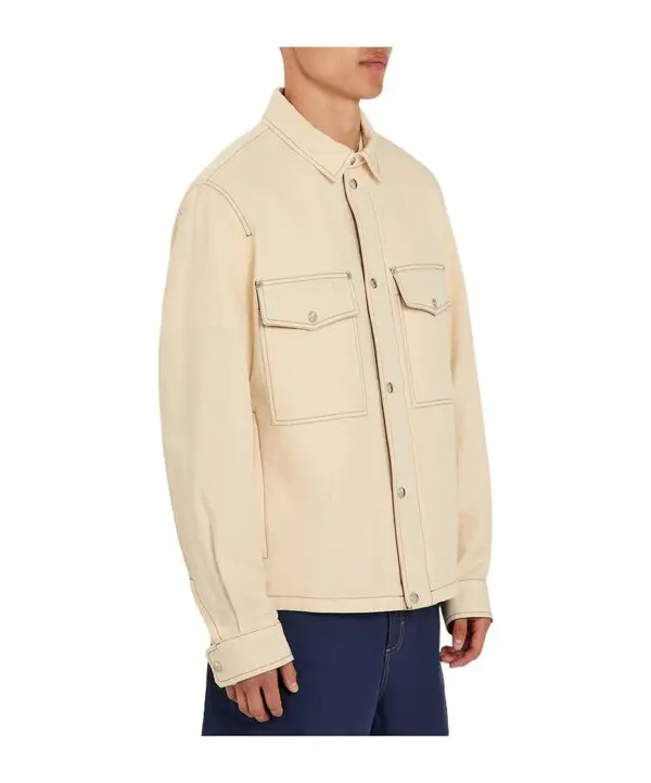 Moncler Linen Texture Outer Shirt
