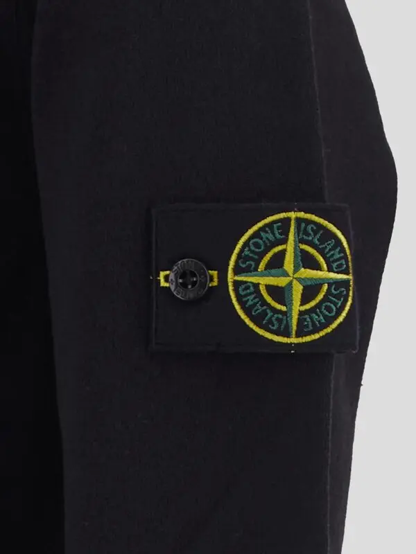 Stone Island Logo Patch Crewneck Knitted Jumper