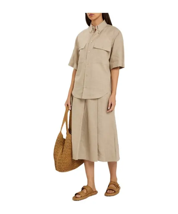 TOD'S Minimalist Versatile Solid Color Skirt