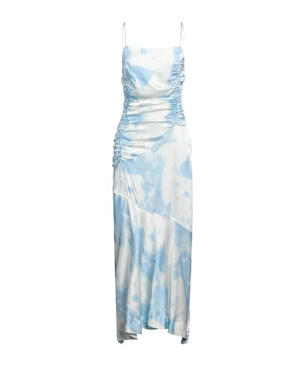 GANNI Tie-dye Gathered Maxi Dress