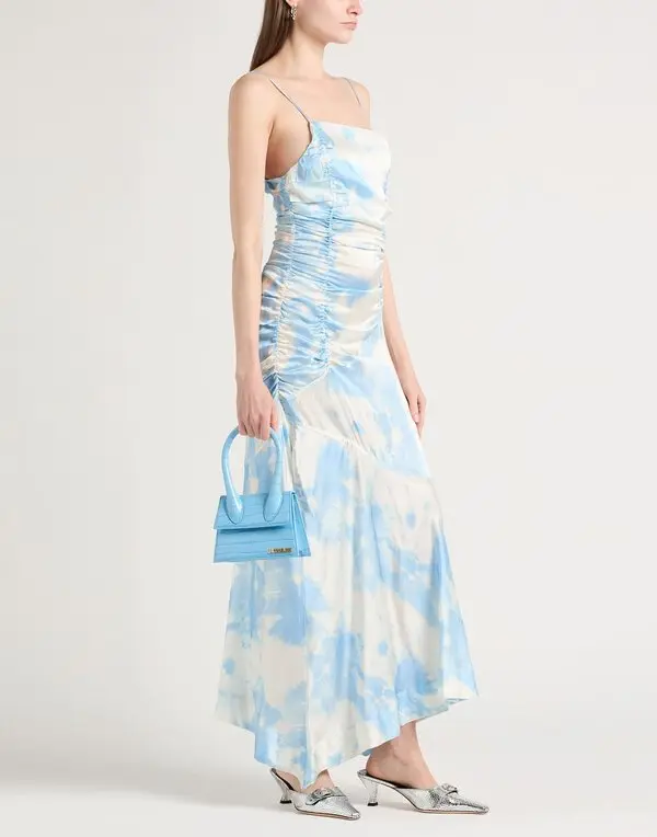 GANNI Tie-dye Gathered Maxi Dress