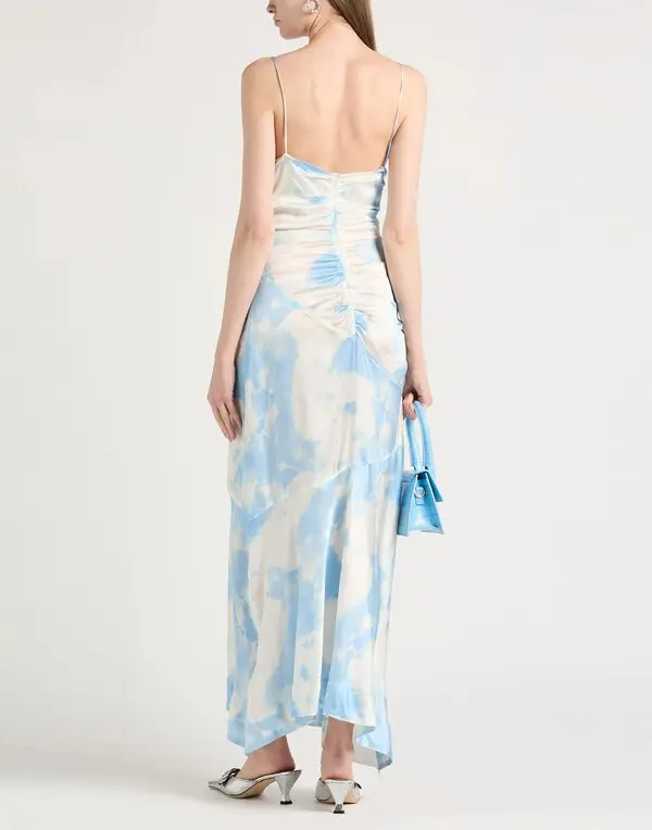 GANNI Tie-dye Gathered Maxi Dress