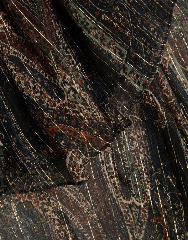 Saint Laurent Paisley-print Sheer Blouse