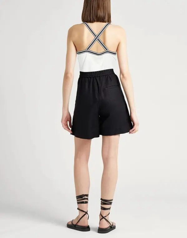 Tory Burch V-neck Sleeveless Jersey Top With Piping