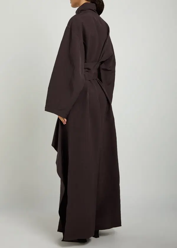 Alaïa High Neck Ruffled Jumpsuit - Black