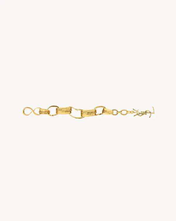 Saint Laurent Chain Bracelet With Cassandre Pendant