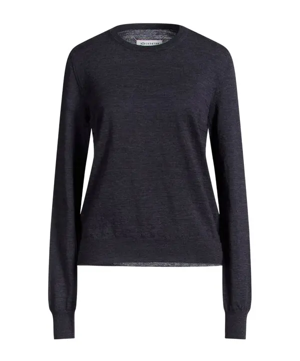 MAISON MARGIELA Grey Lightweight Wool Knit Sweater