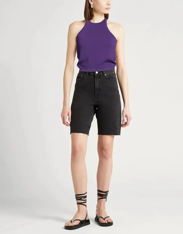 Max Mara Minimalist Solid Color Sleeveless Knit Top