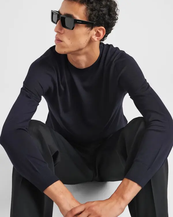 Prada Knitted Crewneck Jumper
