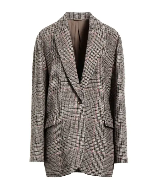 Brunello Cucinelli Multicolor Plaid Blazer