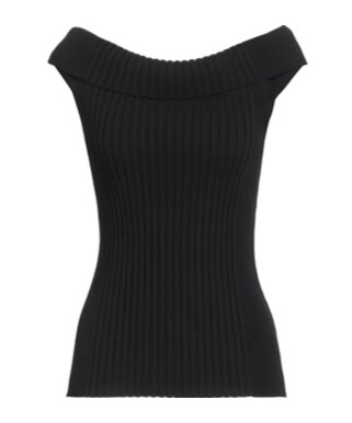 GANNI Lightweight Knitted Top - Black