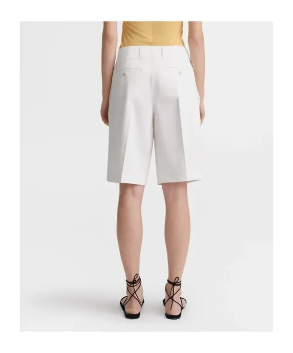 TOTEME Twill Pleated Bermuda Shorts