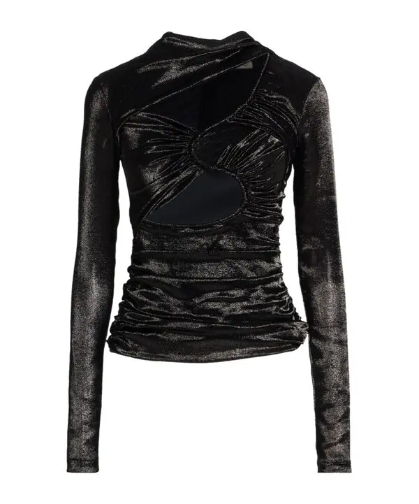 Isabel Marant Étoile Draped Neckline Long Sleeve Top