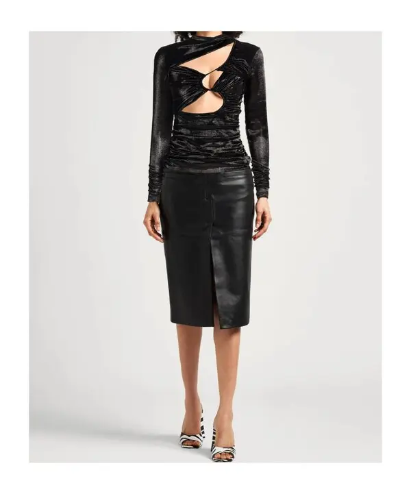 Isabel Marant Étoile Draped Neckline Long Sleeve Top