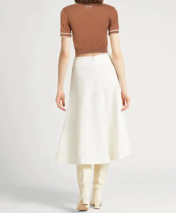Max Mara Short-sleeved Crewneck Knit Top - Brown
