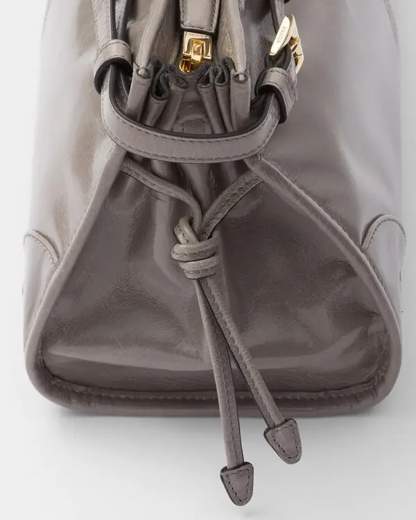 Prada Triangle Logo Tote Bag