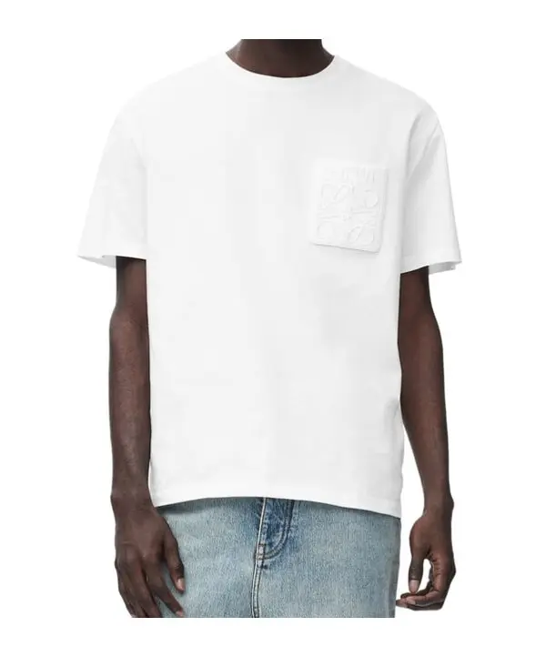 Loewe Logo Embroidered Crewneck T-shirt