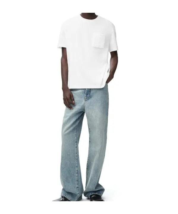 Loewe Logo Embroidered Crewneck T-shirt
