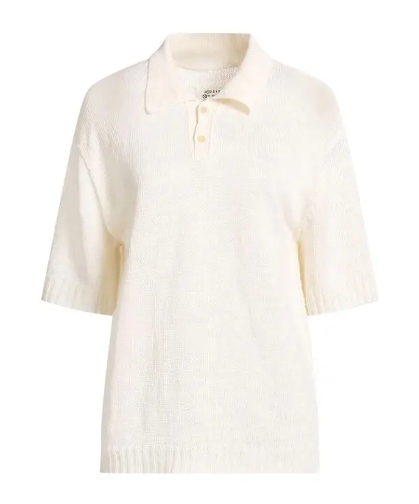MAISON MARGIELA Plain Thin Knit Short-sleeve Top