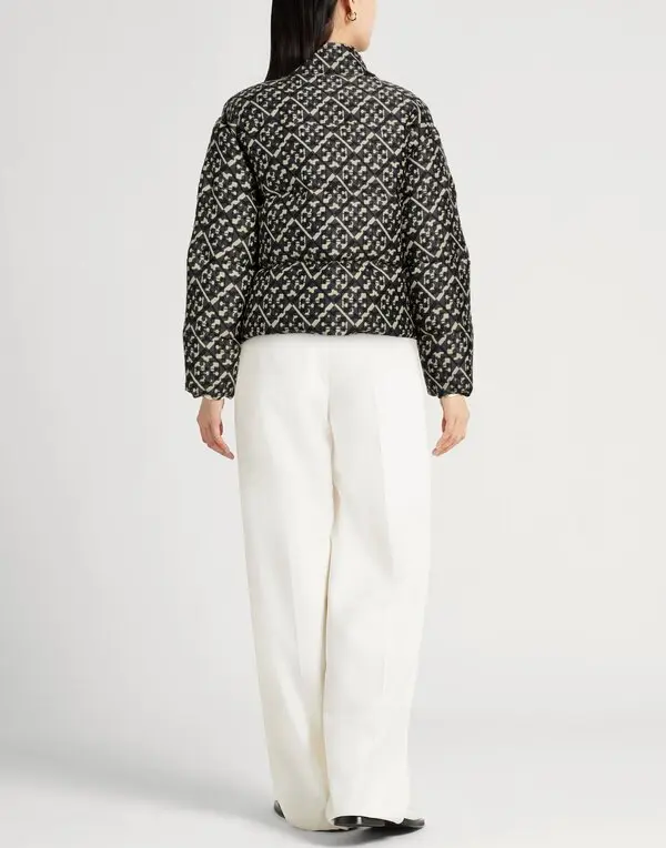 Tory Burch Down Jacket With Logo Print
