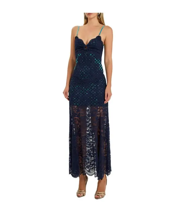 Rabanne Eyelet-devoré Lace Maxi Dress