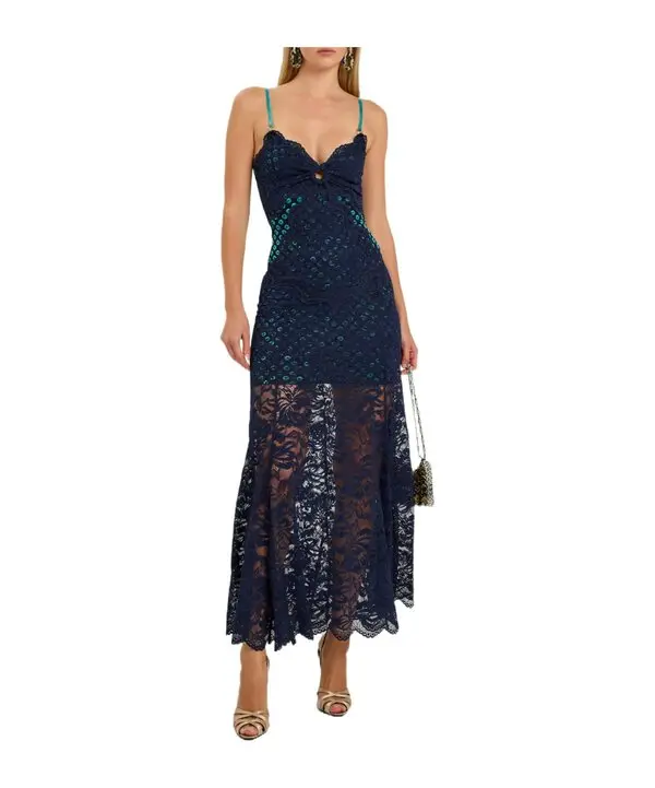 Rabanne Eyelet-devoré Lace Maxi Dress