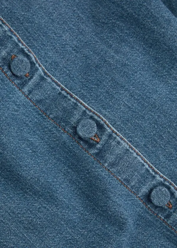 FRAME The Play Denim Mini Dress