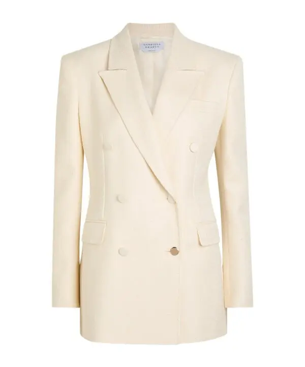 Gabriela Hearst Double-breasted Silk And Wool-blend Blazer