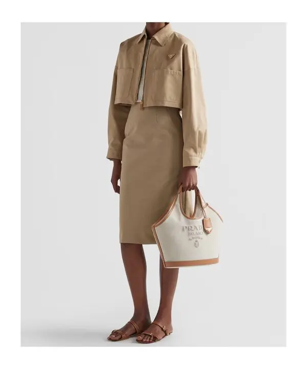 Prada Chino Blouson Jacket - Rope Ash
