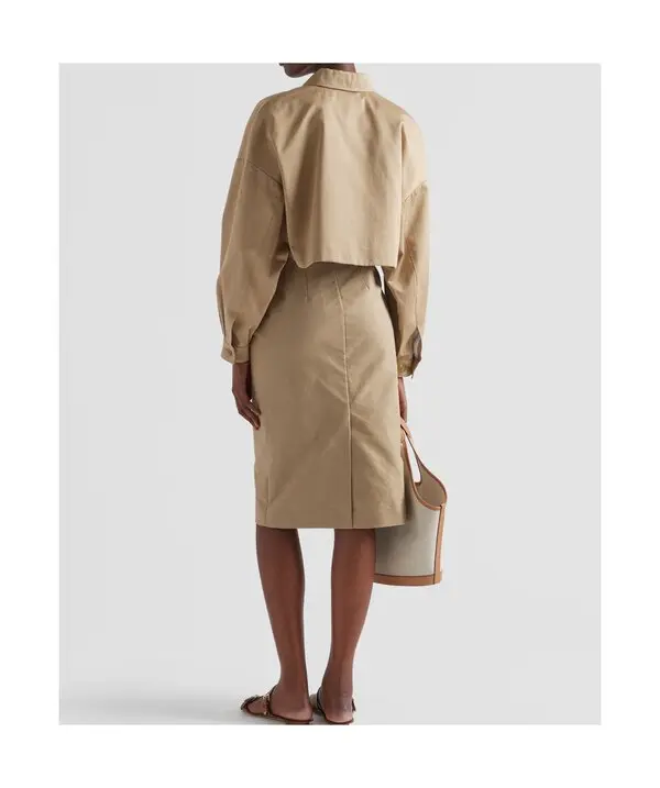 Prada Chino Blouson Jacket - Rope Ash