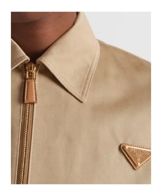 Prada Chino Blouson Jacket - Rope Ash