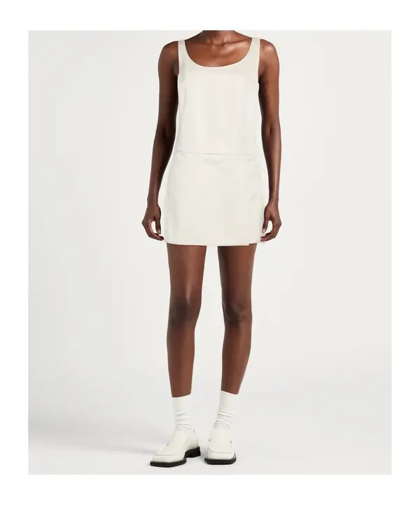 MAXCO. Max&co. Sleeveless Satin Wrap Dress