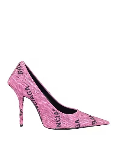 Balenciaga Rhinestone Logo-print Stiletto Heels