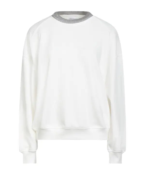 Brunello Cucinelli Solid Color Crew Neck Sweatshirt