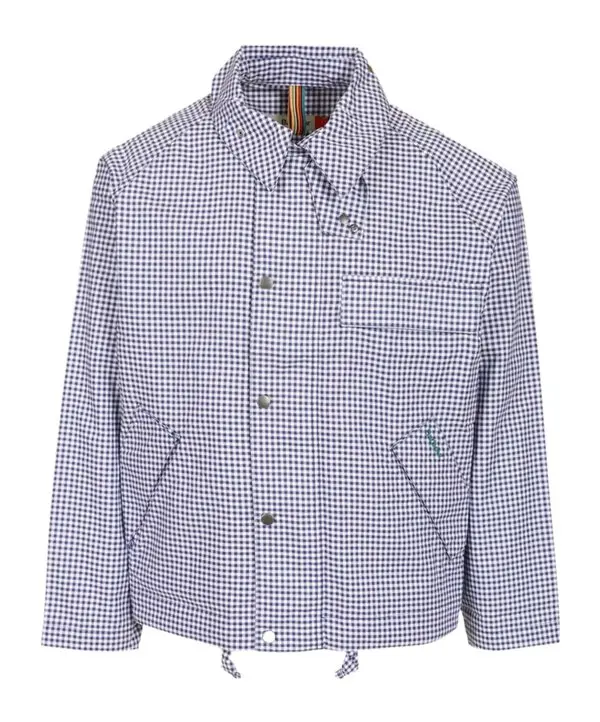 Barbour X Paul Smith Transport Casual Jacket With Plaid Pattern