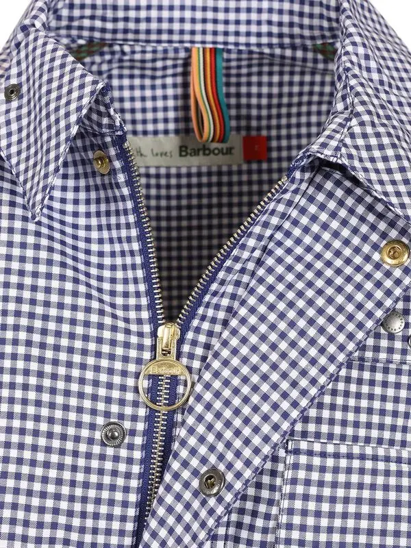 Barbour X Paul Smith Transport Casual Jacket With Plaid Pattern