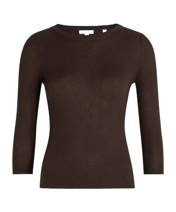 Vince Striped Long-sleeve Top