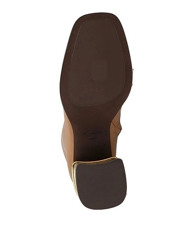 Tory Burch Leather Ankle Boots With Geometric Heel