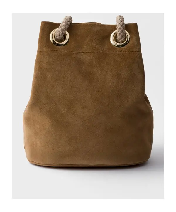 Prada Mariner Small Suede Bucket Bag