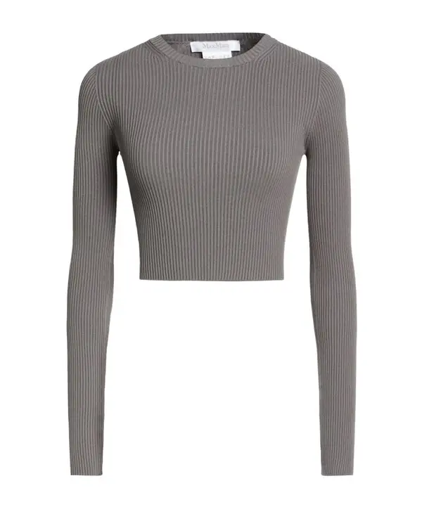 Max Mara Ribbed-knit Jumper - Gray