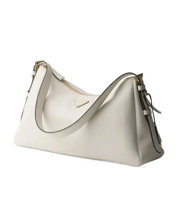 Prada Triangle-logo Zipped Large Shoulder Bag