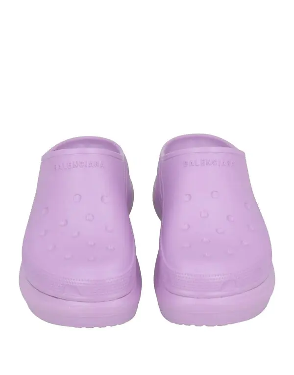 Balenciaga Rubber Mules - Purple