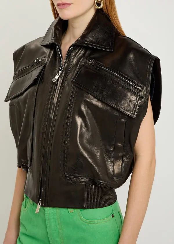 Versace Leather Vest