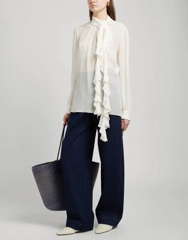 Dolce & Gabbana Long-sleeve Ruffled Top