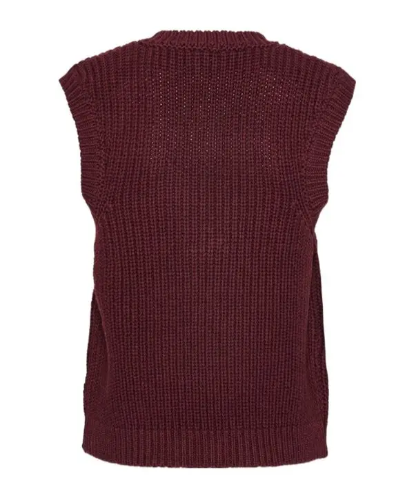 ROTATE BY BIRGER CHRISTENSEN V-neck Knitted Vest
