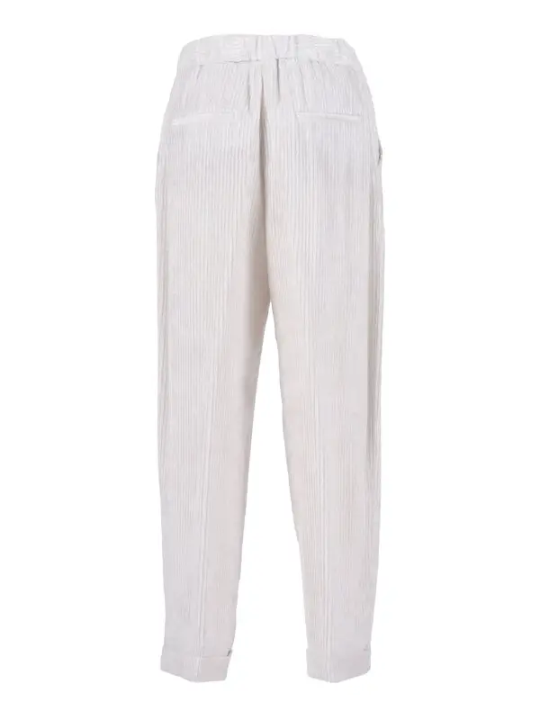 Peserico Ribbed Velvet Straight Leg Trousers
